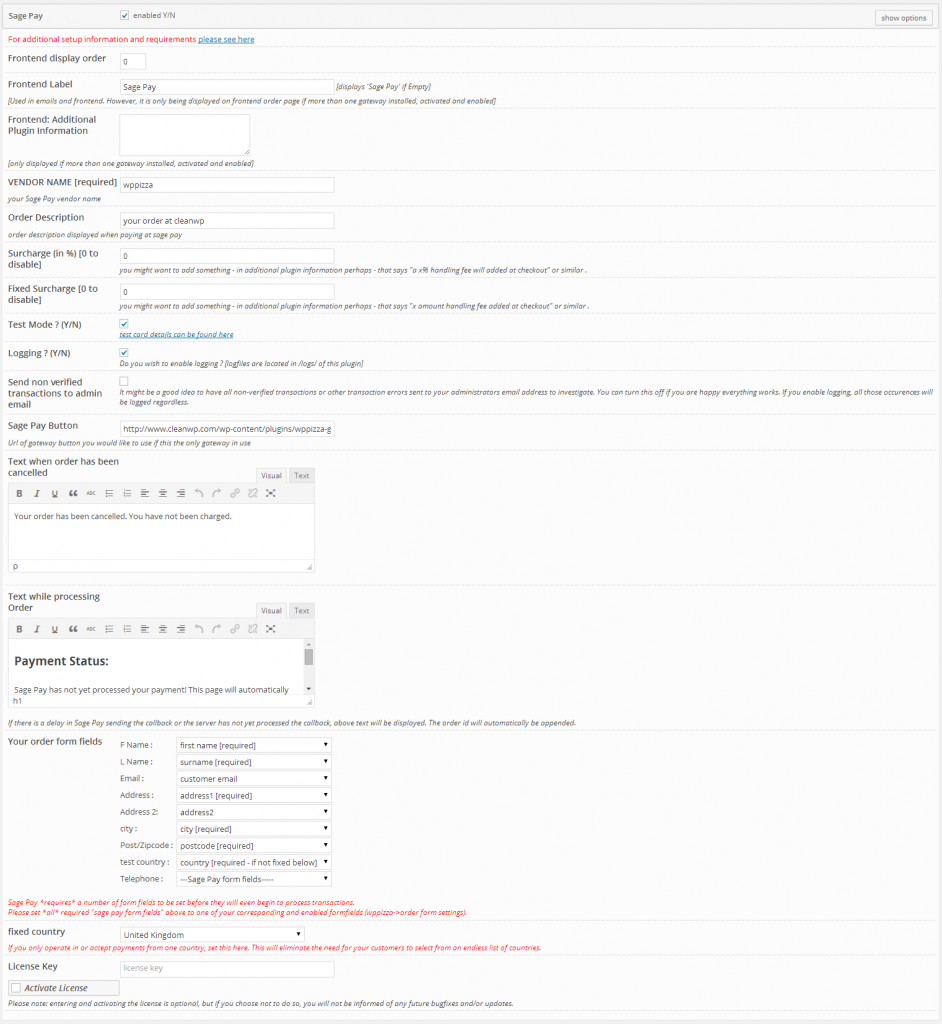 sagepay-settings – WPPizza